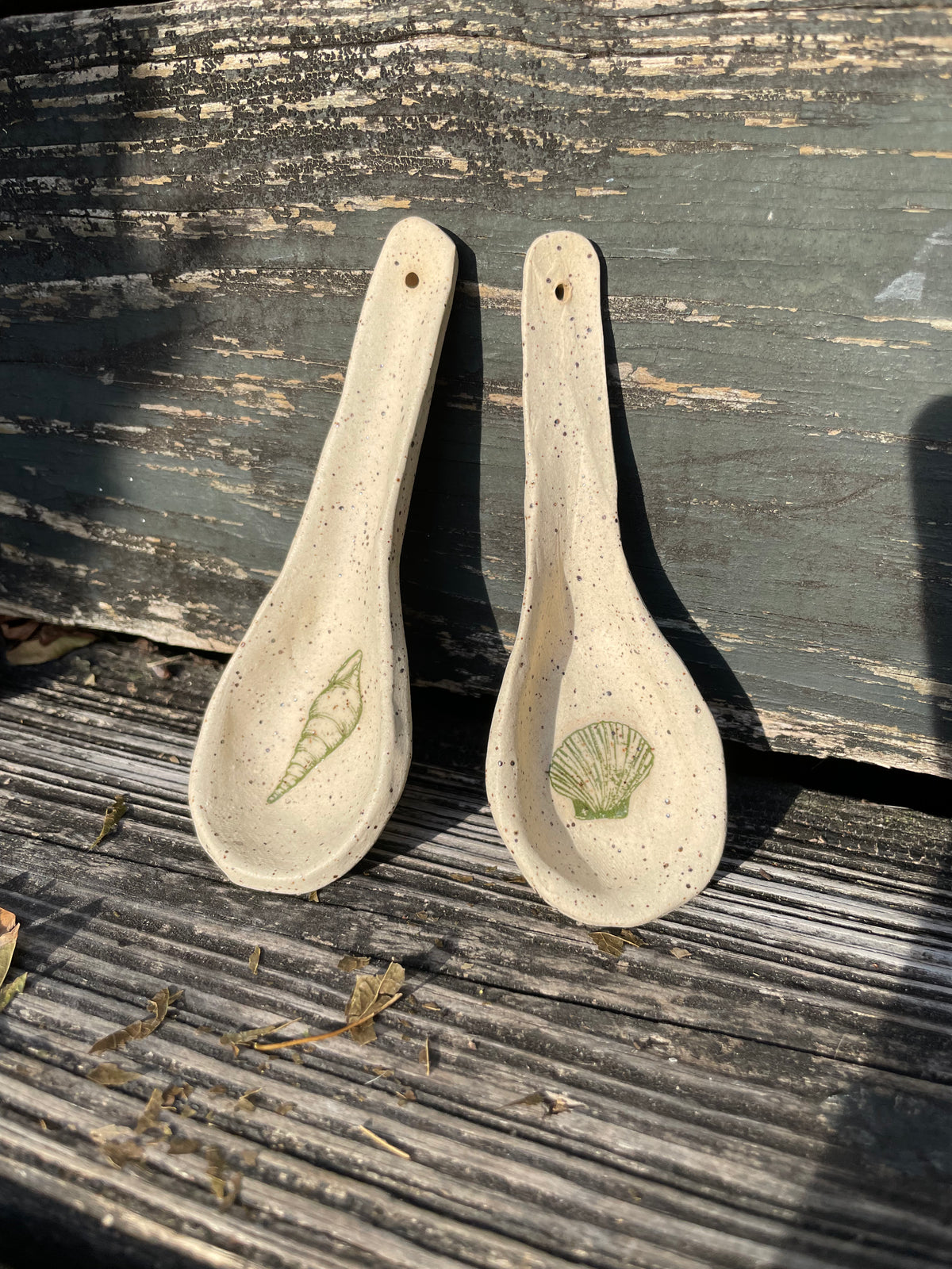 Raw Seashell Spoons– otherside ceramics